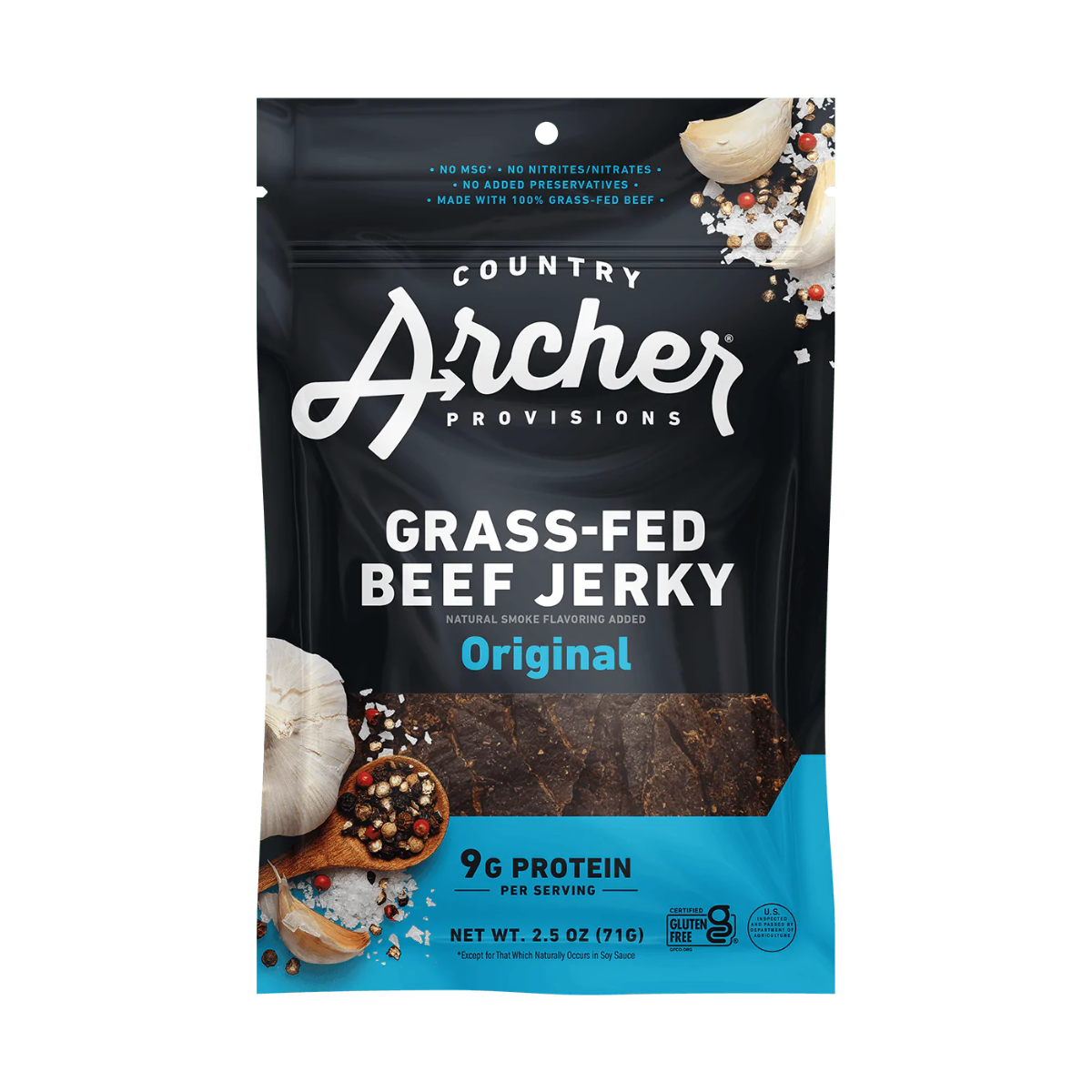 Telman/Canteen: Country Archer - Original Grass-Fed Beef Jerky (12/case)