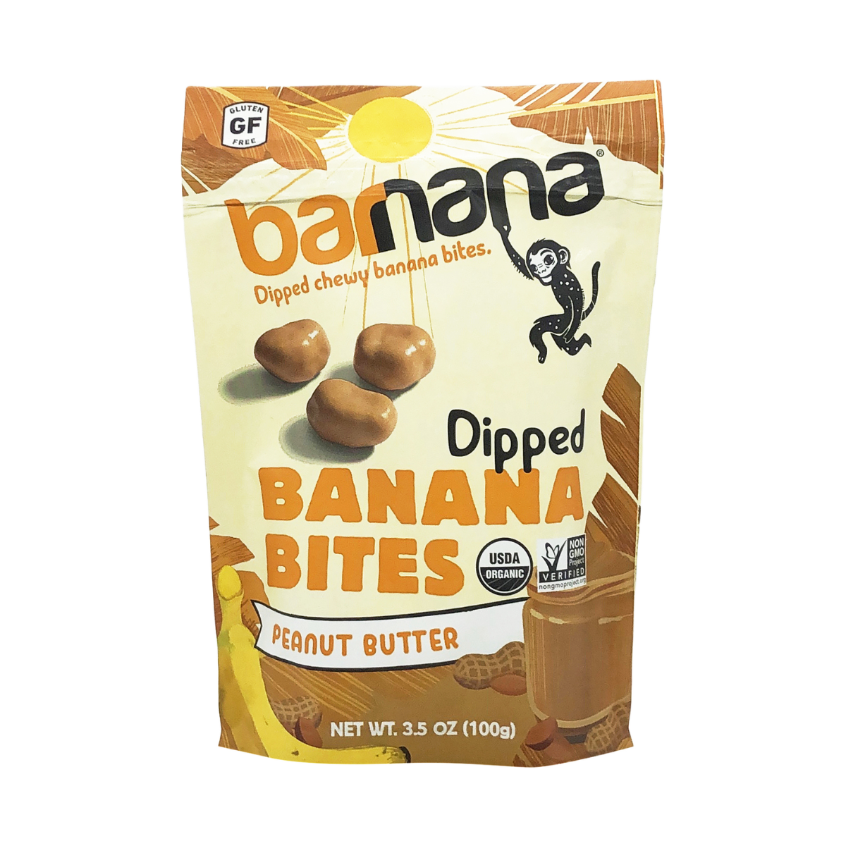 Telman/Canteen: Barnana - Peanut Butter Dipped Banana Bites (12/case)