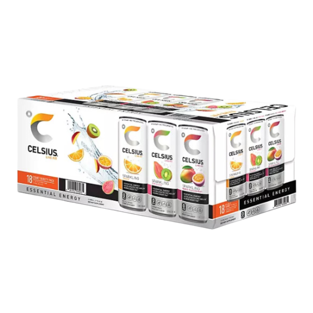Telman/Canteen: Celsius - Essential Energy Sparkling Variety Pack (18/case)