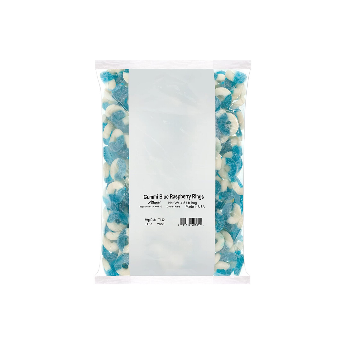 Telman/Canteen: Albanese -Blue Raspberry Rings (4/case)