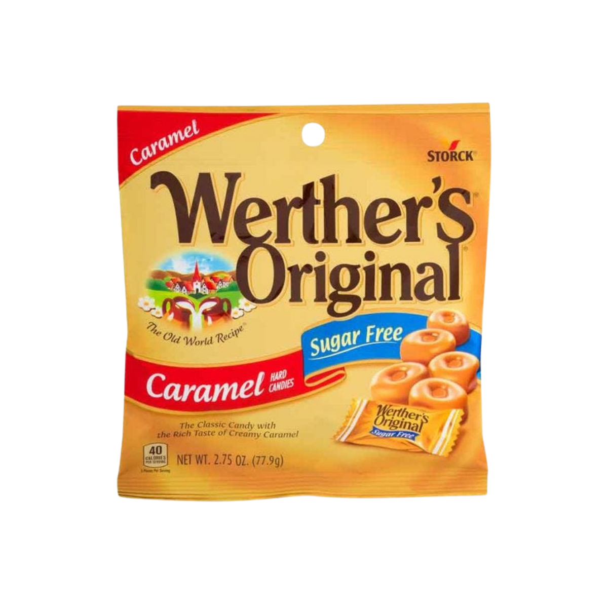 Telman/Canteen: Werther's Original - SUGAR FREE Caramel Candies PEG (12 ...