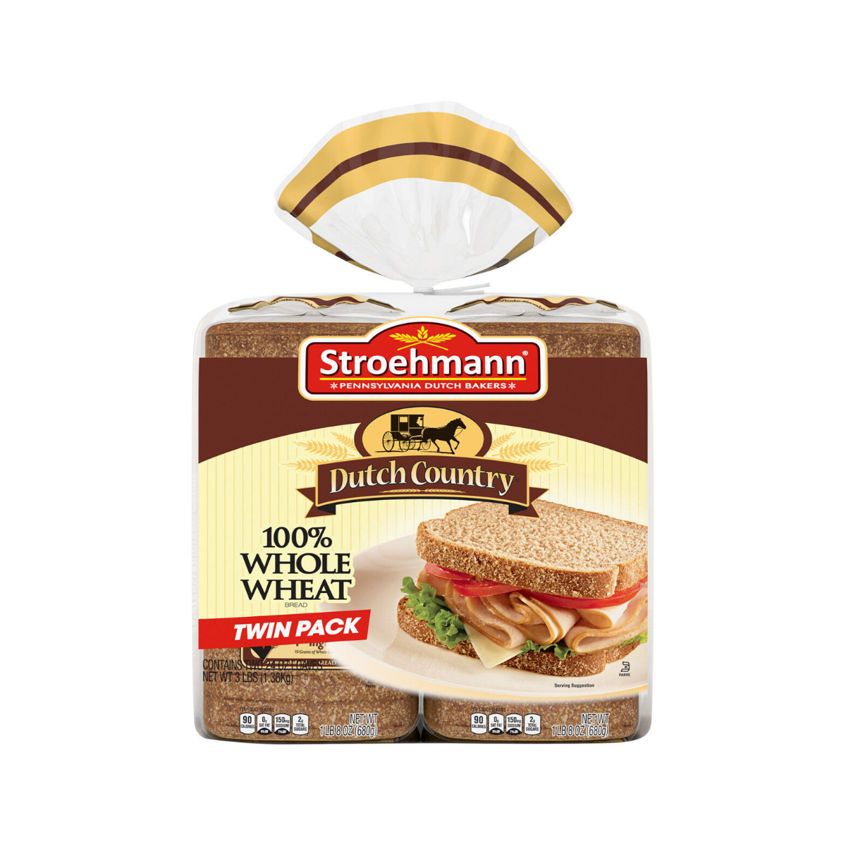 Telman/Canteen: Stroehmann Dutch Country - Whole Wheat Bread 2/pk