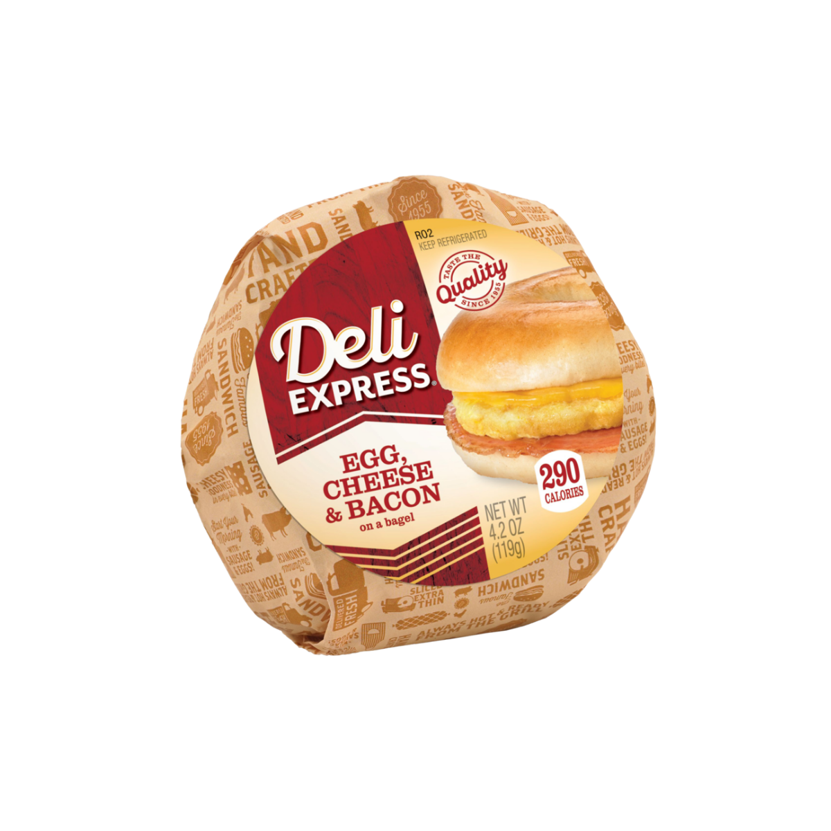 Telman/Canteen: Deli Express - Bagel Bacon, Egg, & Cheese (12/case)