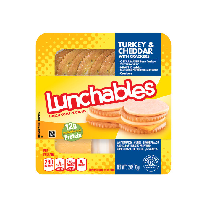 Telman/Canteen: Lunchables - Turkey & Cheddar (16/case)